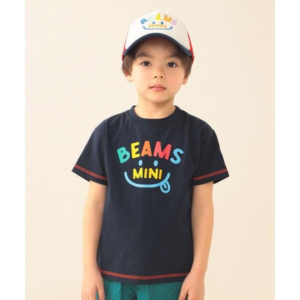 ZOZO問い合わせ番号:101998678ショップ:BEAMS HEART，ビームスハートブランド:BEAMS mini，ビームスミニ商品名:スマイル ロゴ Tシャツ 2026SS（90〜130cm）カテゴリ:トップス>Tシャツ/カッ...