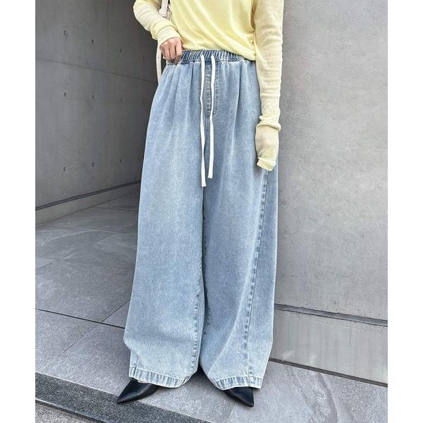 ZOZO問い合わせ番号:101999223ショップ:andme，アンドミーブランド:andme，アンドミー商品名:コクーンイージーワイドパンツ【デニム/ツイル】カテゴリ:パンツ>デニムパンツブランド品番:6002573素材:【ホワイト...