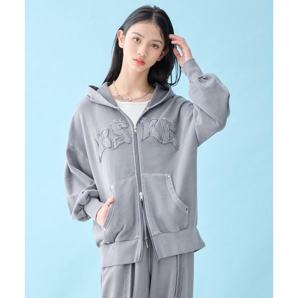 『タイムセール実施中』ZOZO問い合わせ番号:101999968ショップ:cross marche，クロスマルシェブランド:BISKEE，ビスキー商品名:ピグメント加工ワイドジップパーカーカテゴリ:トップス>パーカーブランド品番:21...