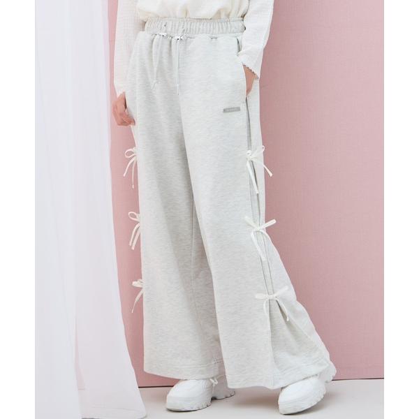 『タイムセール実施中』ZOZO問い合わせ番号:101999971ショップ:cross marche，クロスマルシェブランド:BISKEE，ビスキー商品名:サイドリボン スウェットパンツカテゴリ:パンツ>スウェットパンツブランド品番:2...