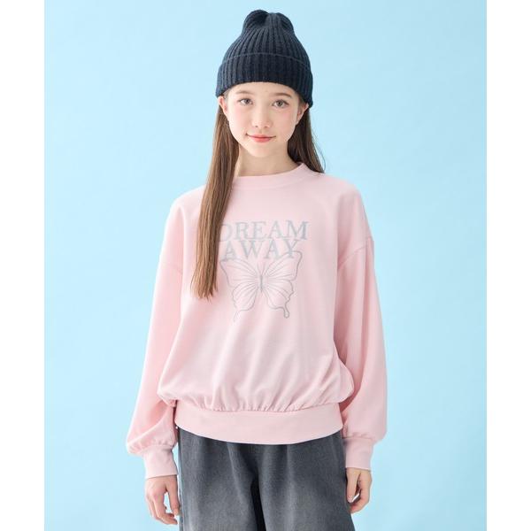 ZOZO問い合わせ番号:101999974ショップ:cross marche，クロスマルシェブランド:BISKEE，ビスキー商品名:バタフライロゴプリントスウェットプルオーバーカテゴリ:トップス>スウェットブランド品番:212878素...