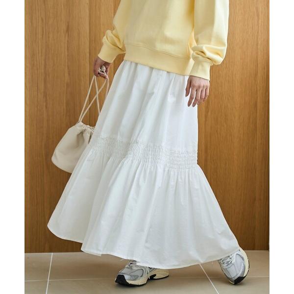 『タイムセール実施中』ZOZO問い合わせ番号:102000700ショップ:coen，コーエンブランド:coen，コーエン商品名:コットンタイプライター シャーリングティアードスカートカテゴリ:スカート>スカートブランド品番:76706...