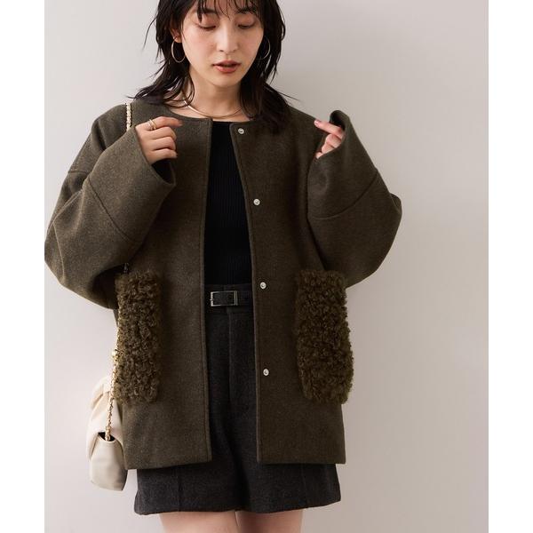 『セール実施中』ZOZO問い合わせ番号:102000848ショップ:VIS，ビスブランド:VIS，ビス商品名:【WEB限定】ボアポケットノーカラーコートカテゴリ:ジャケット/アウター>その他アウターブランド品番:2025-B-BVL8...