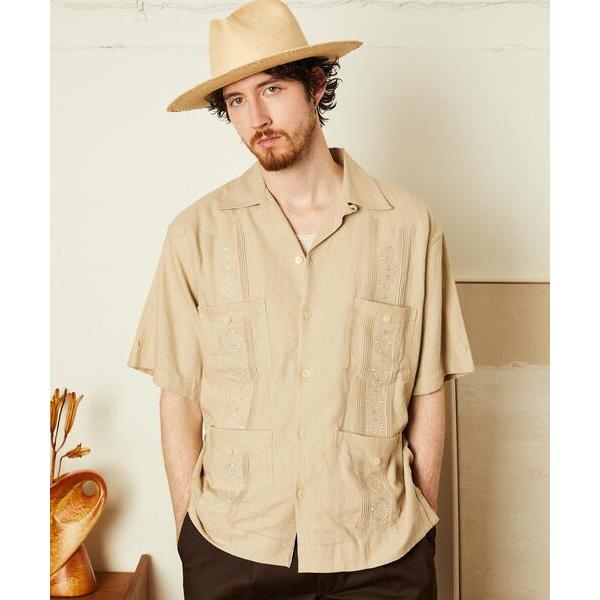 ZOZO問い合わせ番号:102000906ショップ:SCHOTT，ショットブランド:schott，ショット商品名:Schott/ショット/LINEN GUAYABERA SHIRT/リネン グァジャベーラシャツカテゴリ:トップス>シャ...