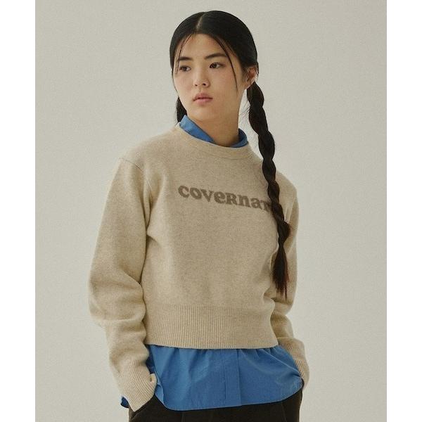 『セール実施中』ZOZO問い合わせ番号:102000986ショップ:3rdSpring，サードスプリングブランド:COVERNAT，カバーナット商品名:WOMEN'S COOPER LOGO KNITカテゴリ:トップス>ニット/セータ...