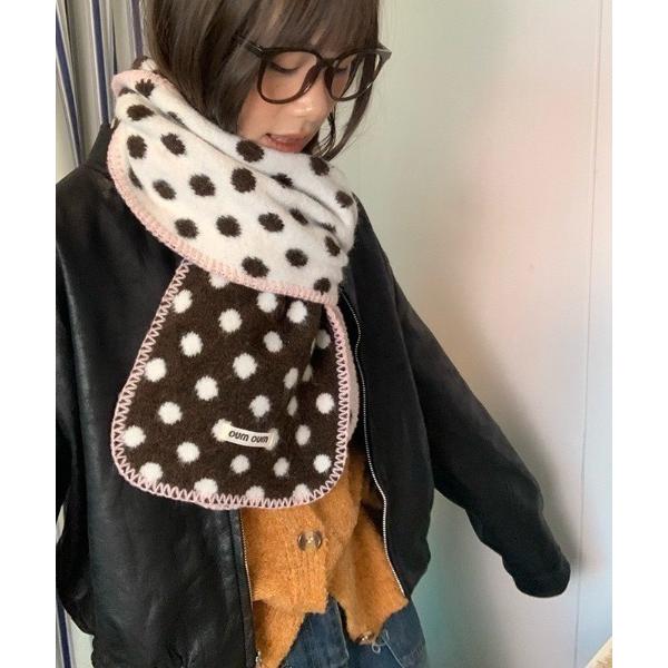 『タイムセール実施中』ZOZO問い合わせ番号:102001138ショップ:UP START，アップスタートブランド:UP START，アップスタート商品名:【LAMPOON】ドットリバーシブルマフラーカテゴリ:ファッション雑貨>マフラ...