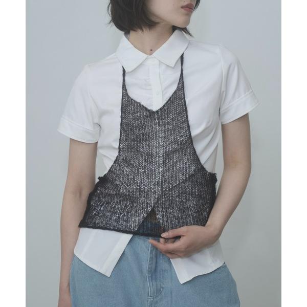 ZOZO問い合わせ番号:102001635ショップ:IF Div.，アイエフディビジョンブランド:FEKETE，フェケテ商品名:airy sheer halter knit / シアーホルターネックニットカテゴリ:トップス>ニット/セ...