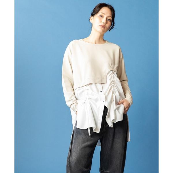 ZOZO問い合わせ番号:102001650ショップ:OSMOSIS，オズモーシスブランド:OSMOSIS，オズモーシス商品名:ドローストリングシャツ切替プルオーバーカテゴリ:トップス>Tシャツ/カットソーブランド品番:501006-4...