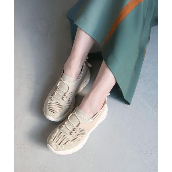 ZOZO問い合わせ番号:102001680ショップ:enchanted，エンチャンテッドブランド:enchanted，エンチャンテッド商品名:SNEEKE エアリーソールエラスティックレースニットスニーカーカテゴリ:シューズ>スニーカ...