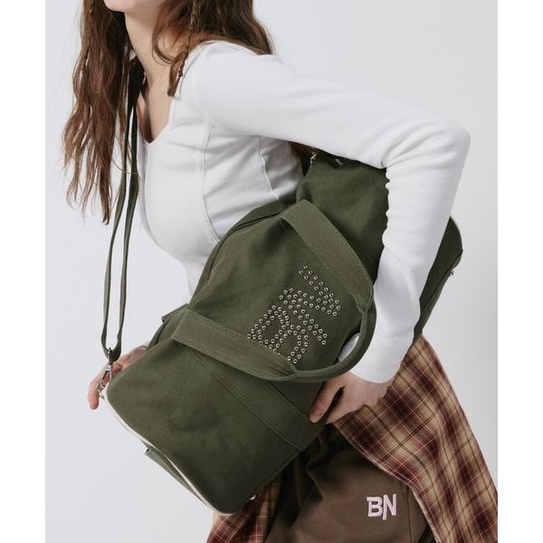 ZOZO問い合わせ番号:102001739ショップ:IF Div.，アイエフディビジョンブランド:BENUA，ベヌア商品名:Studded duffel bag/スタッズダッフルバッグカテゴリ:バッグ>トートバッグブランド品番:147...