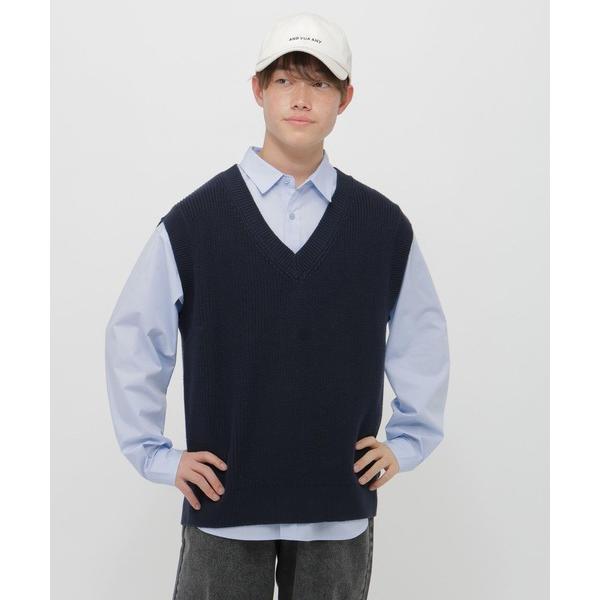 ZOZO問い合わせ番号:102001823ショップ:GLOBAL WORK，グローバルワークブランド:GLOBAL WORK，グローバルワーク商品名:2SET＊ベスト＊シャツ/AND YUA ANY/633845カテゴリ:トップス>シ...