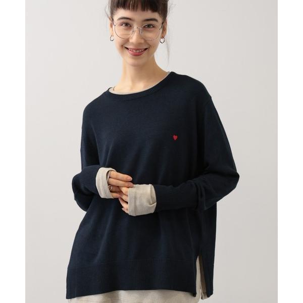 『セール実施中』参考価格：7，150円発売時期：2024年03月コンディション：B（目立つ使用感なし）使用感が少ない、または気にならないアイテム参考商品名：SALOON(サルーン)/《再入荷・新色登場》ワンポイントハートニット【洗濯機洗い可...