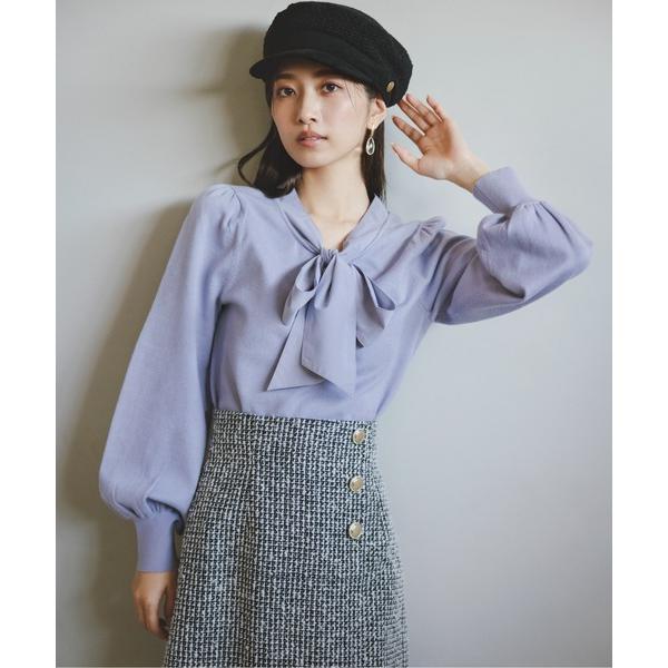 『セール実施中』参考価格：7，920円発売時期：2023年08月コンディション：B（目立つ使用感なし）使用感が少ない、または気にならないアイテム全体的：毛玉参考商品名：シフォンボウタイニット / 1213270917参考品番：121-327...