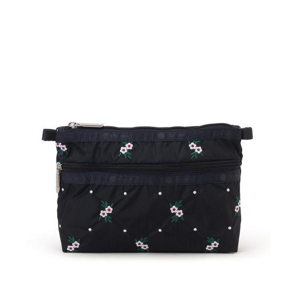 ZOZO問い合わせ番号:102033374ショップ:LeSportsac，レスポートサックブランド:LeSportsac，レスポートサック商品名:COSMETIC CLUTCH フローラルラティスEMBカテゴリ:財布/小物>ポーチブラ...