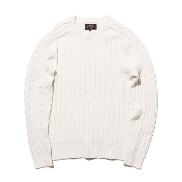 ZOZO問い合わせ番号:102035519ショップ:BEAMS MEN，ビームス メンブランド:BEAMS PLUS，ビームスプラス商品名:Crew Cableカテゴリ:トップス>ニット/セーターブランド品番:38-15-0261-1...