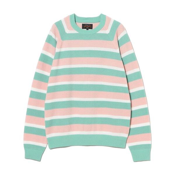 ZOZO問い合わせ番号:102035521ショップ:BEAMS MEN，ビームス メンブランド:BEAMS PLUS，ビームスプラス商品名:Crew Light Multi Stripeカテゴリ:トップス>ニット/セーターブランド品番...