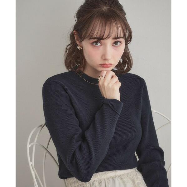 『タイムセール実施中』ZOZO問い合わせ番号:102035935ショップ:Couture brooch，クチュールブローチブランド:couture brooch，クチュールブローチ商品名:【洗える・着映え】袖リボン リブニットカテゴリ:トッ...