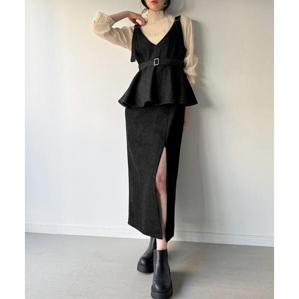 ZOZO問い合わせ番号:102036325ショップ:JUNOAH，ジュノアブランド:JUNOAH，ジュノア商品名:デニムVネックペプラムキャミワンピースカテゴリ:ワンピース/ドレス>ワンピースブランド品番:fram0925m-09素材...