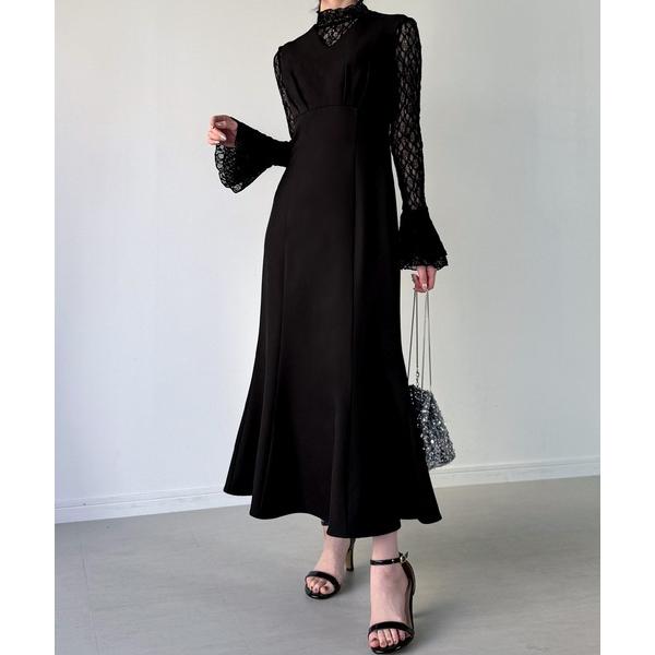 『タイムセール実施中』ZOZO問い合わせ番号:102036329ショップ:JUNOAH，ジュノアブランド:JUNOAH，ジュノア商品名:（裏地無し）マーメイドワンピースレーストップスセットカテゴリ:ワンピース/ドレス>ワンピースブラン...