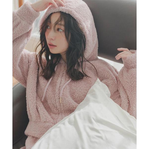 『タイムセール実施中』ZOZO問い合わせ番号:102036463ショップ:kobelettuce，コウベレタスブランド:KOBE LETTUCE，コウベレタス商品名:[ ルームウェア ] ボアショートパーカーカテゴリ:ルームウェア>ル...