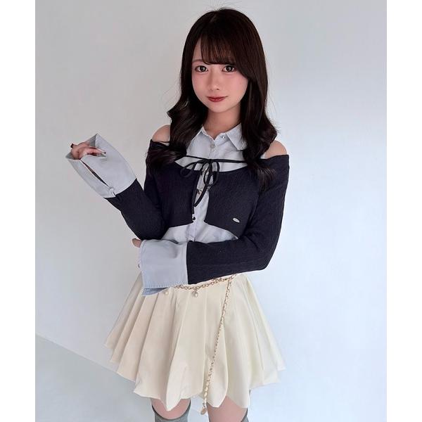 ZOZO問い合わせ番号:102036654ショップ:one way，ワンウェイブランド:NOMAE，ノーマエ商品名:シャツレイヤードケーブルニットカテゴリ:トップス>Tシャツ/カットソーブランド品番:5862051820素材:本体：レ...