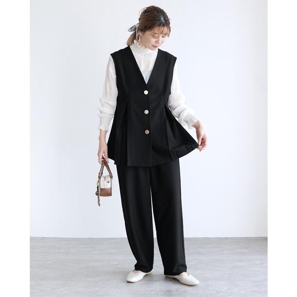 『タイムセール実施中』ZOZO問い合わせ番号:102036708ショップ:reca，レカブランド:reca，レカ商品名:Vネック金ボタンベスト×カーブパンツ2点セットカテゴリ:フォーマルスーツ/小物>スーツセットブランド品番:bel-...