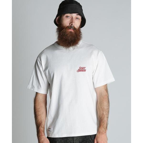 ZOZO問い合わせ番号:102036815ショップ:SCHOTT，ショットブランド:schott，ショット商品名:Schott/ショット/HEART LOGO Schott BROS. EMB. T-SHIRT/ハートロゴ ショットブロス ...