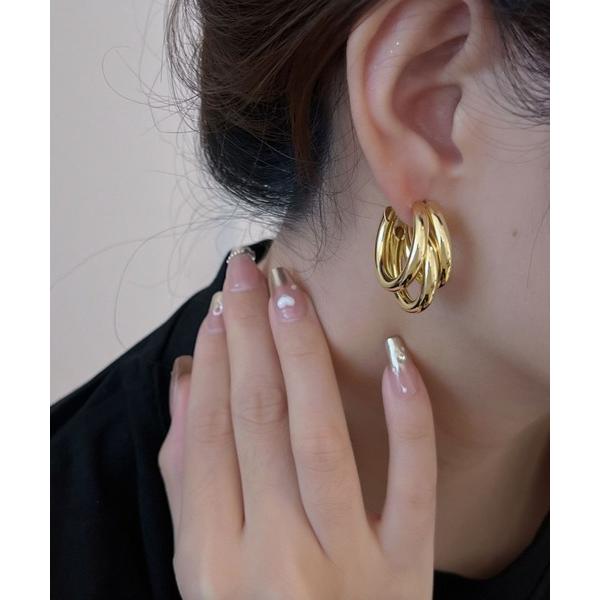 『タイムセール実施中』※このアイテムは返品・交換対象外商品です。ZOZO問い合わせ番号:102036871ショップ:VIBGYOR，ヴィブジョーブランド:tood.，トード，VIBGYOR，ヴィブジョー商品名:【tood.】3連フープピアス...