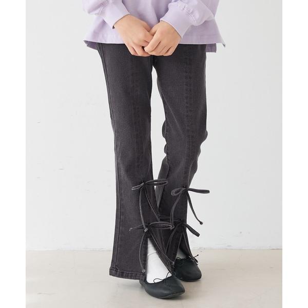 ZOZO問い合わせ番号:102037348ショップ:coca，コカブランド:coca（coca），コカ商品名:キッズ　デニムリボンセミフレアパンツカテゴリ:パンツ>デニムパンツブランド品番:36-250811202-10素材:綿60%...