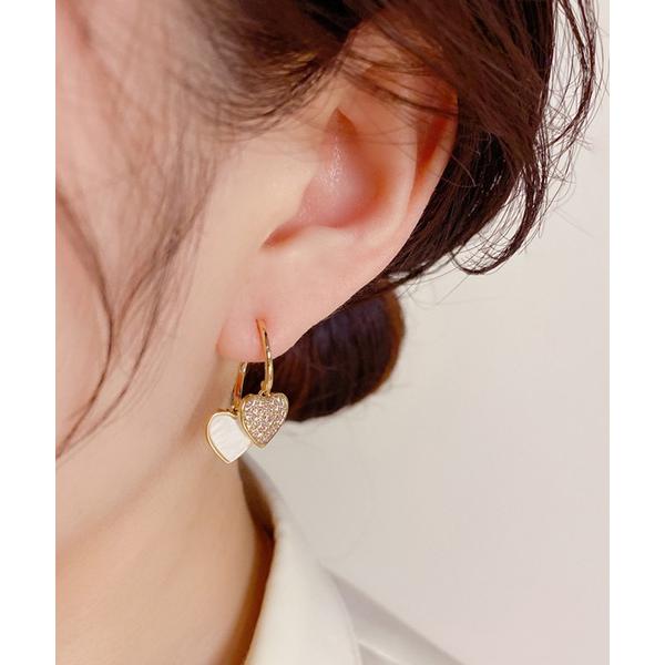 ※このアイテムは返品・交換対象外商品です。ZOZO問い合わせ番号:102037805ショップ:SBG，エスビージーブランド:blackdia ocean，ブラックダイヤオーシャン商品名:blackdia ocean ダブルハート パヴェ ピ...