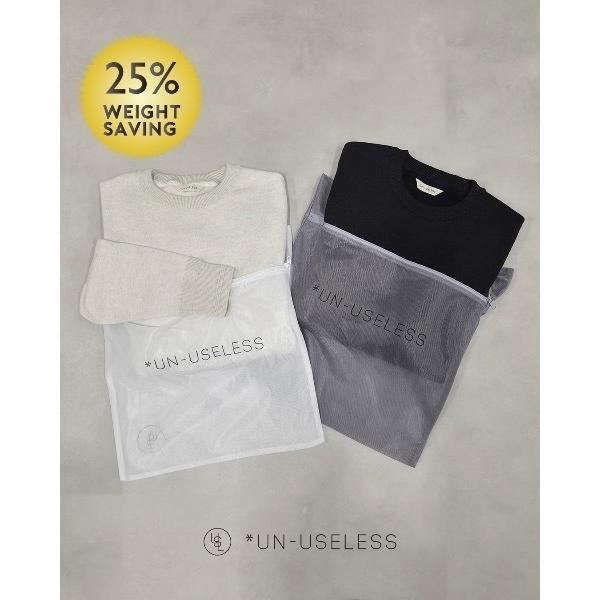 ZOZO問い合わせ番号:102038348ショップ:THE FRIDAY，ザフライデイブランド:UN-USELESS，アンユースレス商品名:【UN-USELESS】アンユースレス/ LIGHT WEIGHT CREW NECK SWKNIT...