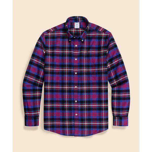 『セール実施中』ZOZO問い合わせ番号:102038446ショップ:BROOKS BROTHERS，ブルックス ブラザーズブランド:BROOKS BROTHERS，ブルックスブラザーズ商品名:フランネル　タータンチェック　カジュアルシャツ　...