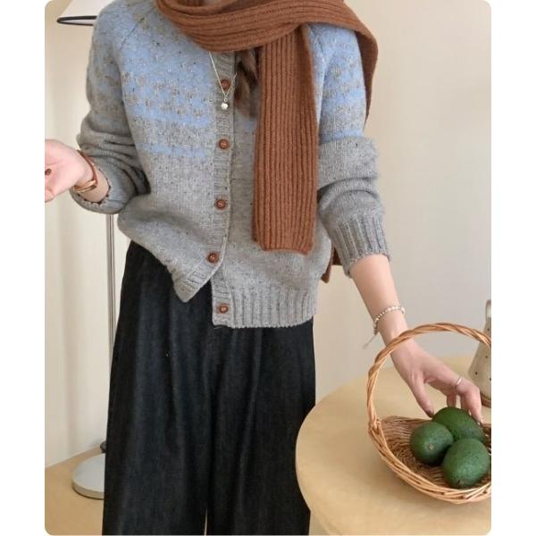 『タイムセール実施中』ZOZO問い合わせ番号:102038528ショップ:Bonjour Sagan，ボンジュールサガンブランド:I.O.E，アイオイ商品名:ノルディック柄 ニットカーディガンカテゴリ:トップス>カーディガン/ボレロブ...