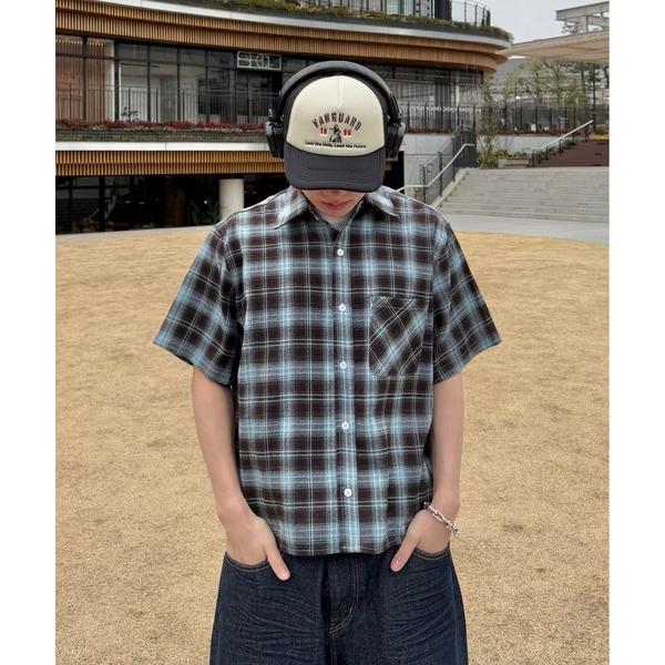 ZOZO問い合わせ番号:102038724ショップ:IF Div.，アイエフディビジョンブランド:ADAMASTE，アダマスト商品名:Retro Check Regular Collar Shirt - レトロチェックレギュラーカラーシャツ...