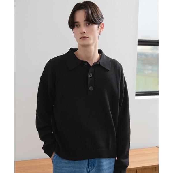 ZOZO問い合わせ番号:102038936ショップ:EMMA CLOTHES，エマ クローズブランド:LUENNA，ルエナ商品名:【LUENNA】Fine Gauge Knit Polo Shirt / ファインゲージニットポロシャツカテゴ...