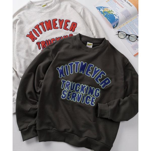 『タイムセール実施中』ZOZO問い合わせ番号:102072299ショップ:SlashDate，スラッシュデイトブランド:SlashDate，スラッシュデイト商品名:【83】カレッジロゴ サガラ刺繍  裏毛 スウェット/メンズ/レディース/ユ...