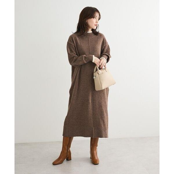 『セール実施中』ZOZO問い合わせ番号:102072321ショップ:Green Parks，グリーンパークスブランド:Green Parks，グリーンパークス商品名:配色リラックスモールニットワンピースカテゴリ:ワンピース/ドレス>ワ...