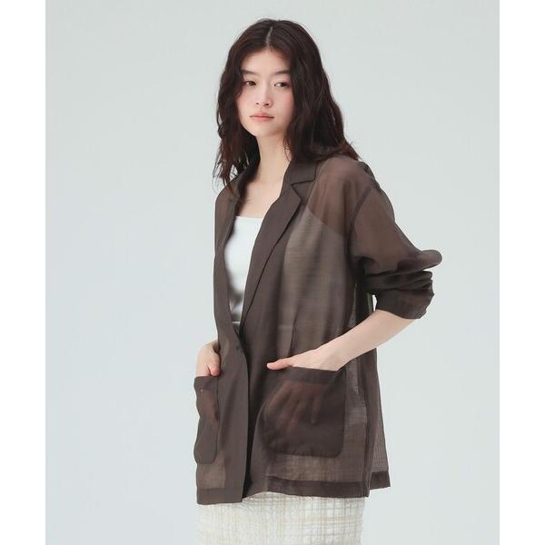 ZOZO問い合わせ番号:102072597ショップ:BEAMS HEART，ビームスハートブランド:BEAMS HEART，ビームスハート商品名:シアー ルーズ ジャケットカテゴリ:ジャケット/アウター>テーラードジャケットブランド品...