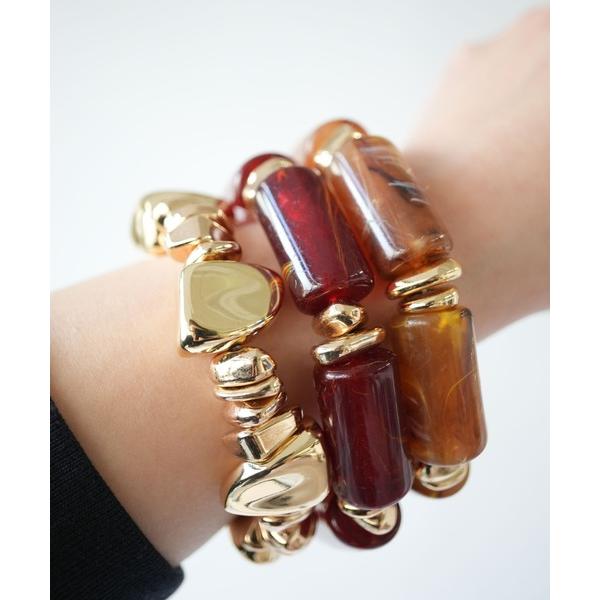 『タイムセール実施中』ZOZO問い合わせ番号:102072834ショップ:Port，ポートブランド:Port，ポート商品名:【 Port / ポート 】 ストーン×ゴールド ミックス ブレスレット ( 3個セット )カテゴリ:アクセサリー&...