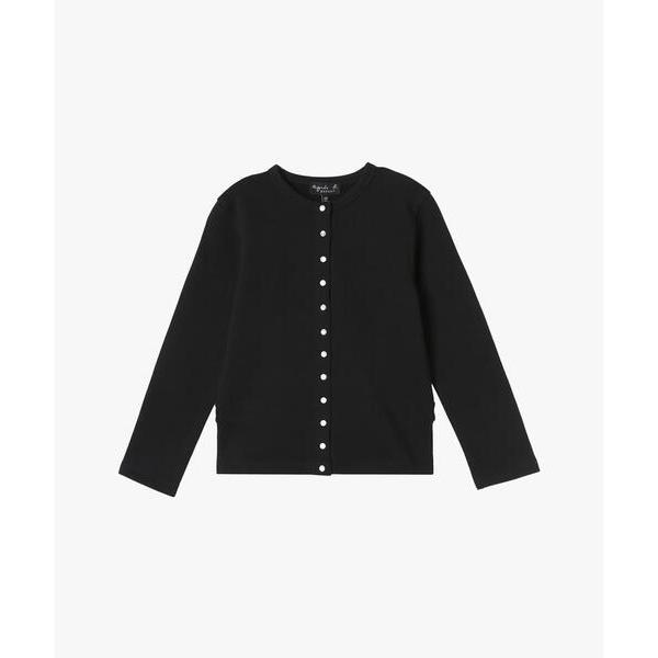 ZOZO問い合わせ番号:102106211ショップ:agnes b.，アニエスベーブランド:agnes b.，アニエスベー商品名:キッズ コットン メルトン 長袖 カーディガンプレッションカテゴリ:トップス>カーディガン/ボレロブラン...