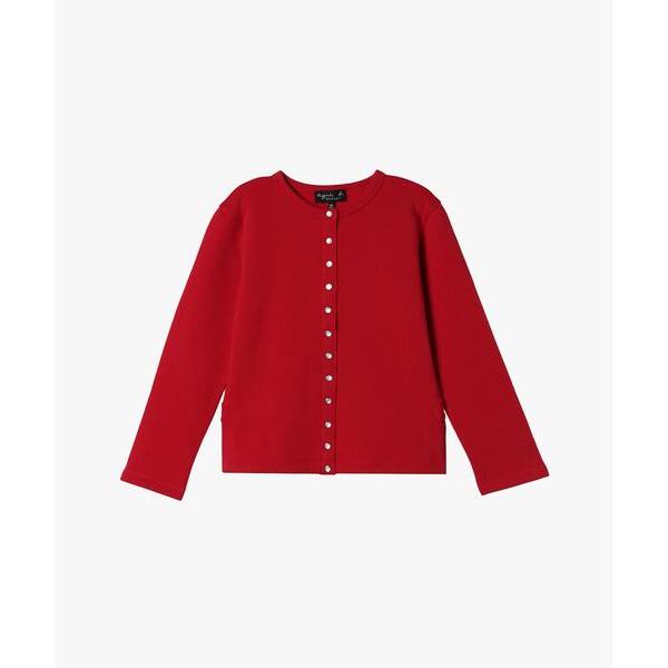 ZOZO問い合わせ番号:102106212ショップ:agnes b.，アニエスベーブランド:agnes b.，アニエスベー商品名:キッズ コットン メルトン 長袖 カーディガンプレッションカテゴリ:トップス>カーディガン/ボレロブラン...