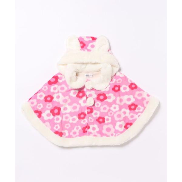 『タイムセール実施中』※このアイテムは返品・交換対象外商品です。ZOZO問い合わせ番号:102106248ショップ:Wonder apartment，ワンダーアパートメントブランド:nino，ニノ商品名:花柄フリースポンチョカテゴリ:ママ＆...