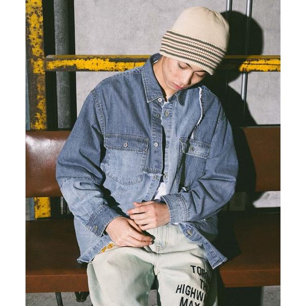 ZOZO問い合わせ番号:102139394ショップ:niko and...，ニコアンドブランド:niko and...，ニコアンド商品名:デニムパッチワークシャツ DENIM PATCHWORK SHIRT [niko and ...JEA...