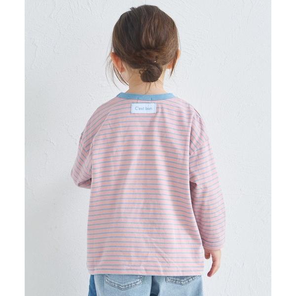 ZOZO問い合わせ番号:102139879ショップ:pairmanon，ペアマノンブランド:pairmanon，ペアマノン，coucou manon，ククゥ マノン商品名:【綿100%】ユニセックス ネームタグ付き カラーボーダー ロンTカ...