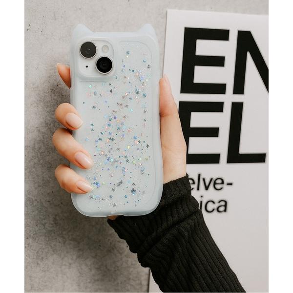 『セール実施中』ZOZO問い合わせ番号:102140703ショップ:RiNc，リンクブランド:NOLITA LABORATORY，ノリータラボラトリー商品名:【 NOLITA / ノリータ 】猫耳 グリッター クリア アイフォンケース スタ...