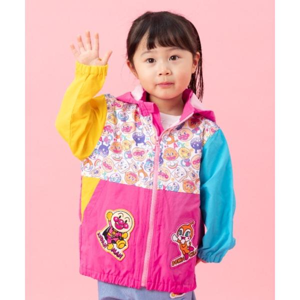 ZOZO問い合わせ番号:102140788ショップ:BANDAI APPAREL SHOP，バンダイアパレルショップブランド:ANPANMAN KIDS COLLECTION，アンパンマンキッズコレクション商品名:総柄切り替えカラフルブルゾ...