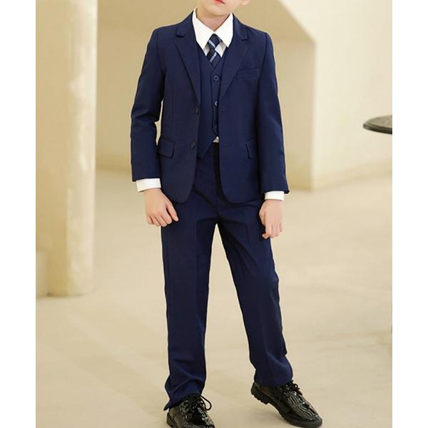 『タイムセール実施中』ZOZO問い合わせ番号:102141302ショップ:VIBGYOR，ヴィブジョーブランド:VIBGYOR，ヴィブジョー商品名:FReePLACe/キッズ ジャケット パンツ ベスト ネクタイ 4点セットアップ X127...