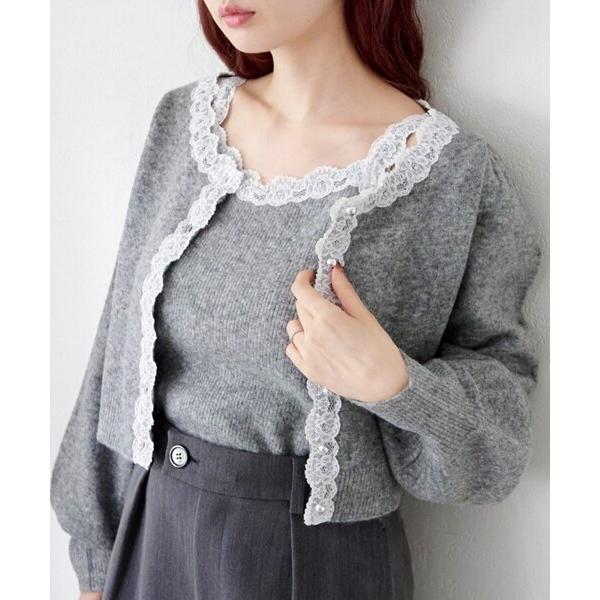 『LYPプレミアム会員価格：3476円　1月23日（金）11:59まで』ZOZO問い合わせ番号:102141326ショップ:Kastane，カスタネブランド:Kastane，カスタネ商品名:レースニットキャミ＆カーデSETカテゴリ:トップス...