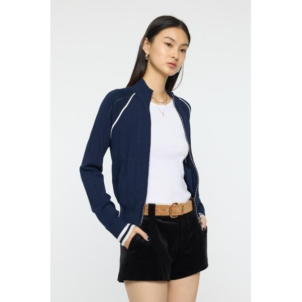 ZOZO問い合わせ番号:102141765ショップ:MOUSSY，マウジーブランド:MOUSSY，マウジー商品名:【26年SS新作】MIX PATTERN KNIT TRACK トップスカテゴリ:トップス>ニット/セーターブランド品番...