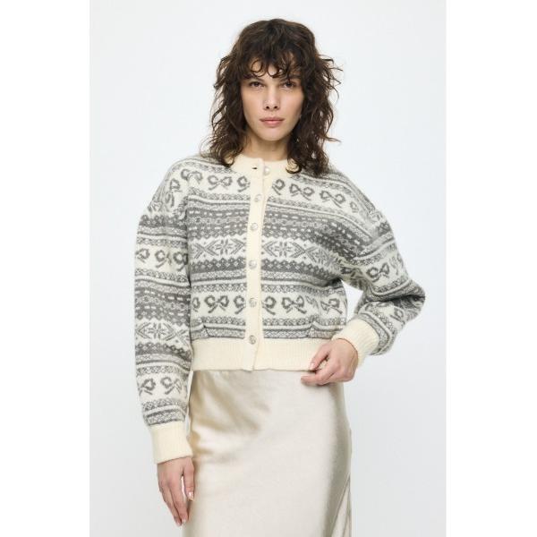 『セール実施中』ZOZO問い合わせ番号:102141769ショップ:MOUSSY，マウジーブランド:MOUSSY，マウジー商品名:【ZOZO・一部店舗限定】RIBBON FAIR ISLE ニットカーディガンカテゴリ:トップス>カーデ...